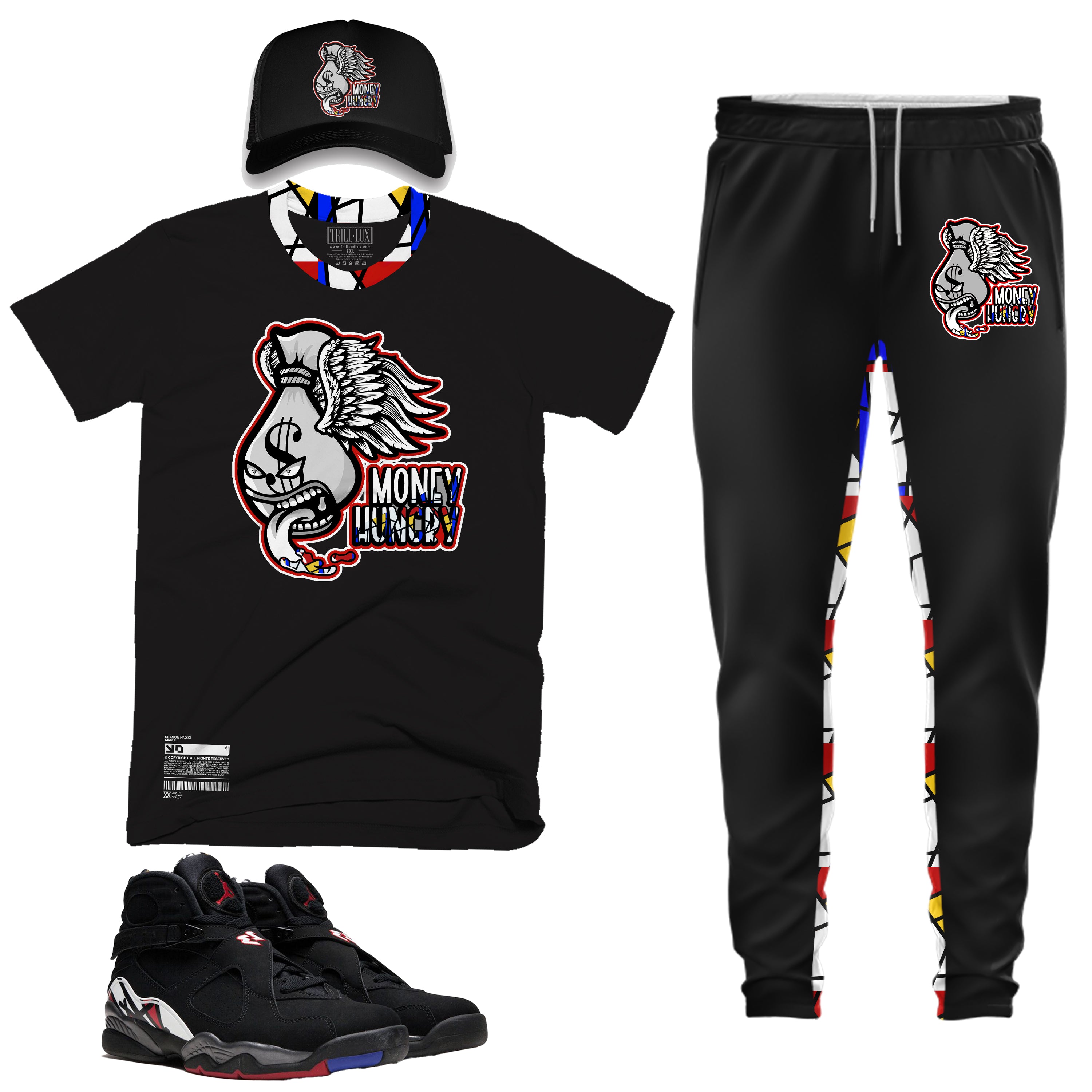 Money Hungry Outfit - Jordan 8 Playoff inspired – Trill & Lux