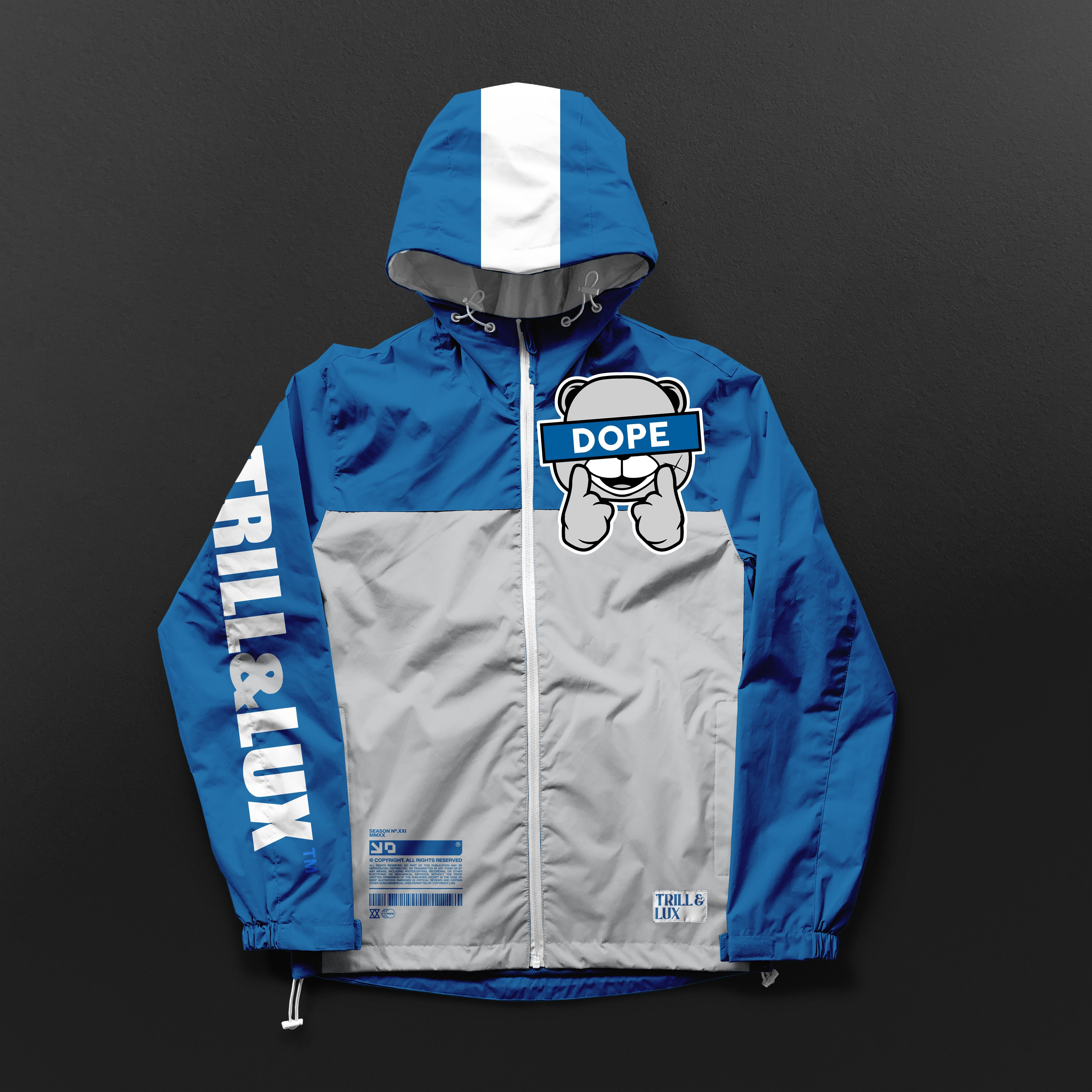 Dope | Air Jordan 4 Military Blue Windbreaker – Trill & Lux