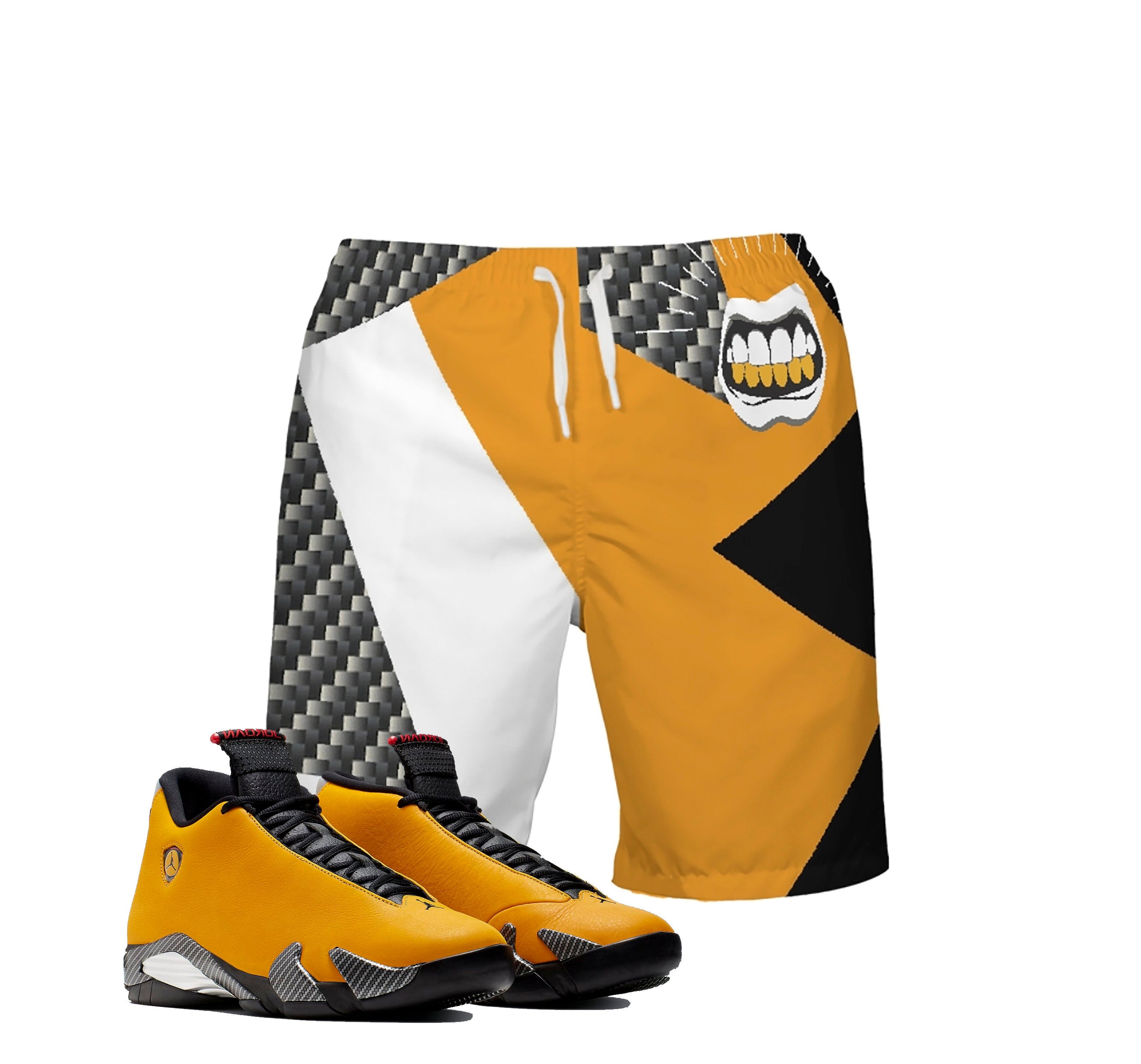 Reverse Ferrari Carbon Print Swim Shorts – Trill & Lux